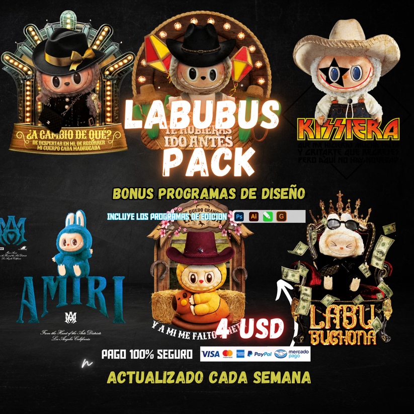 PACK LABUBUS Vectores Alta Calidad – QuePacks